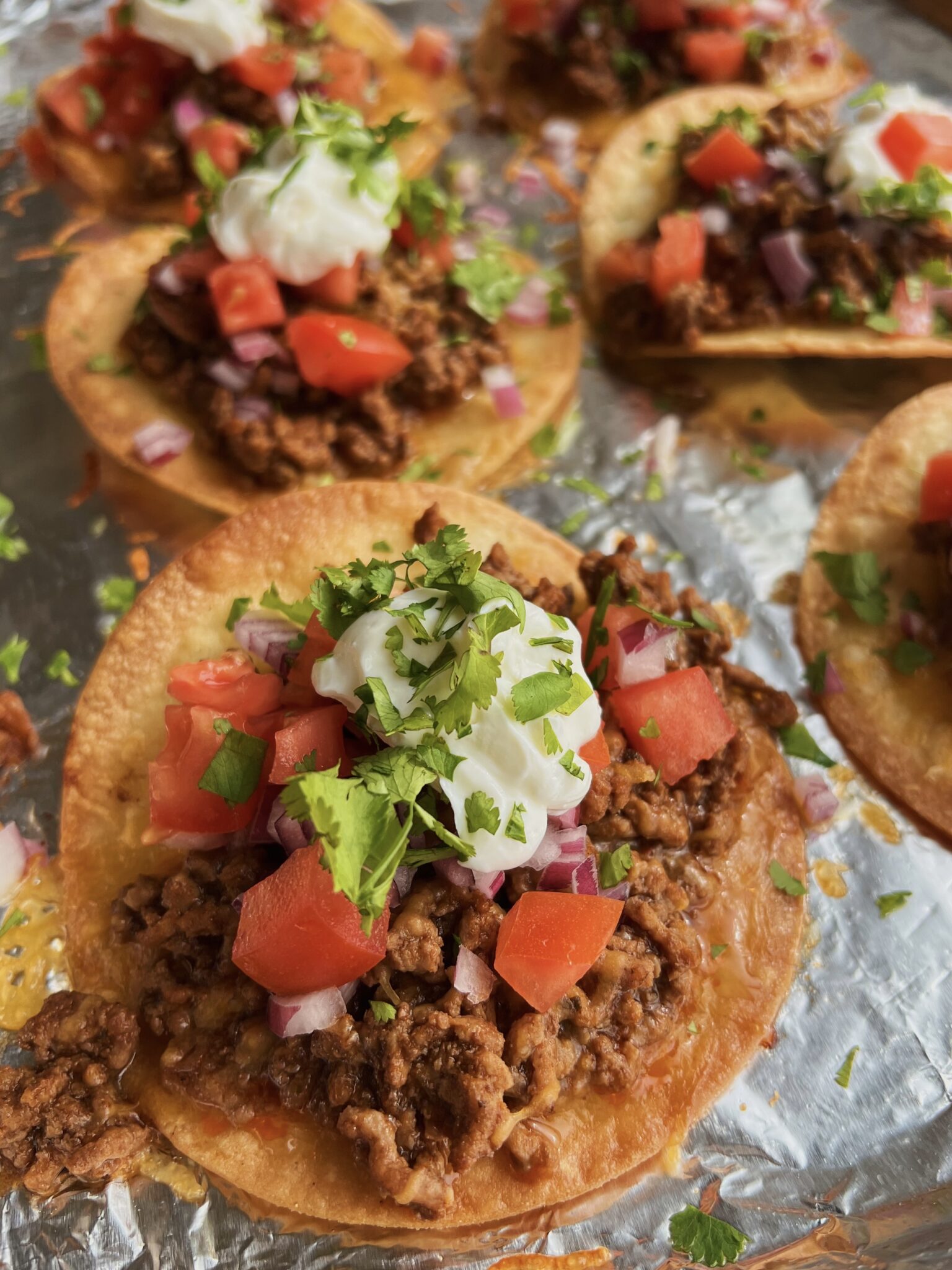 Beef Toastadas - Brooklyn's Bites