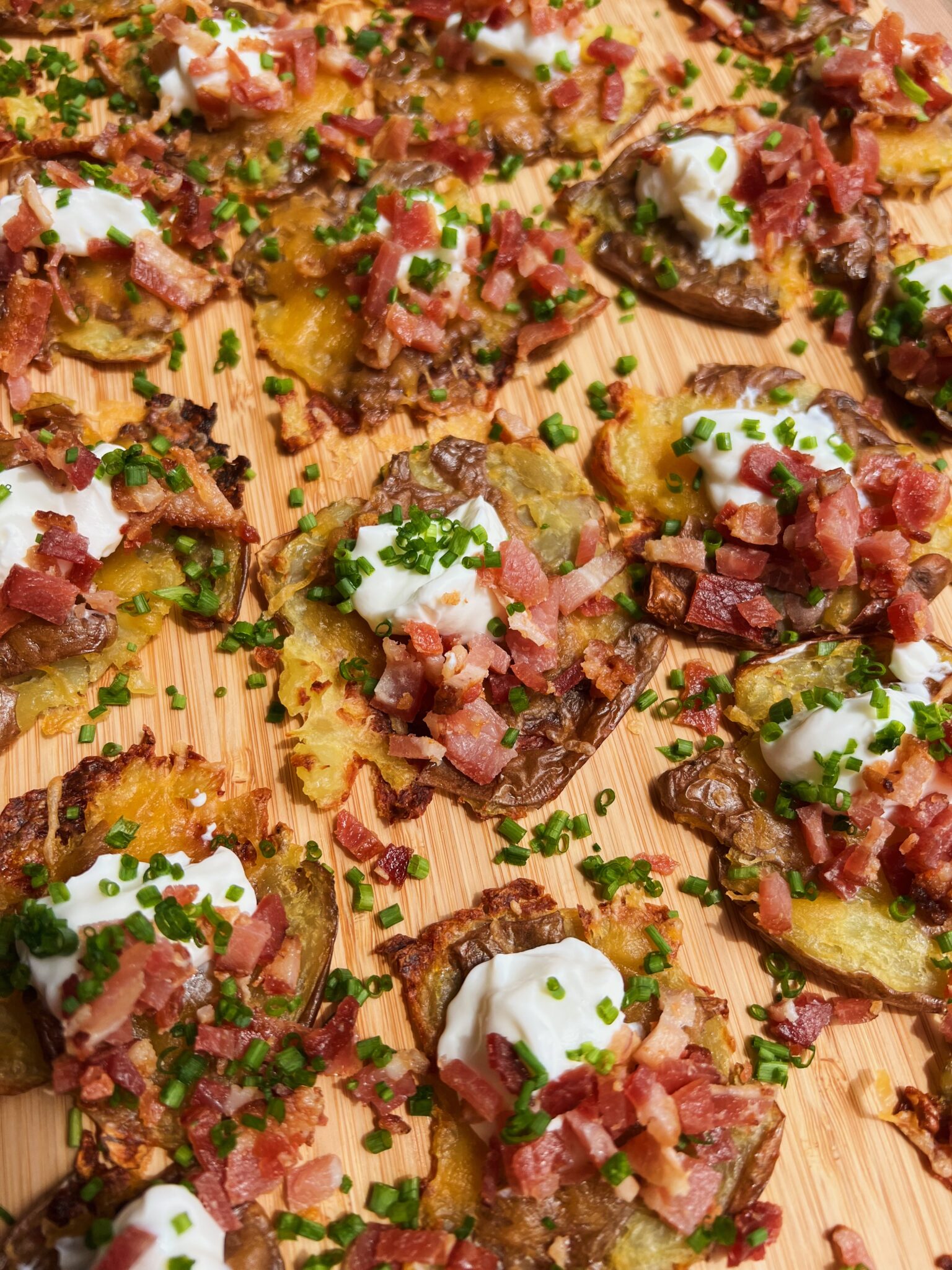 Loaded Smashed Potatoes - Brooklyn's Bites