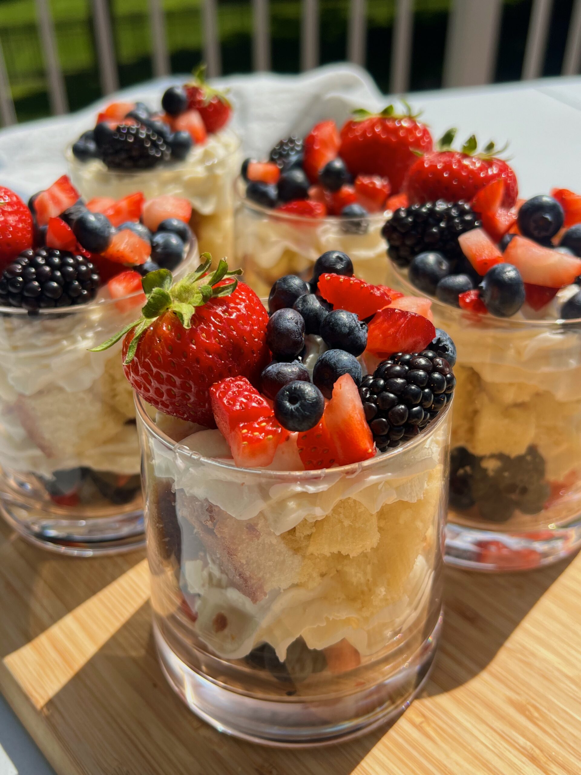 Lemon Mascarpone Cream & Berry Trifles - Brooklyn's Bites